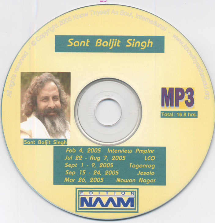 Sant Baljit Singh's 2005 Talks - MP3 CD – Edition Naam USA